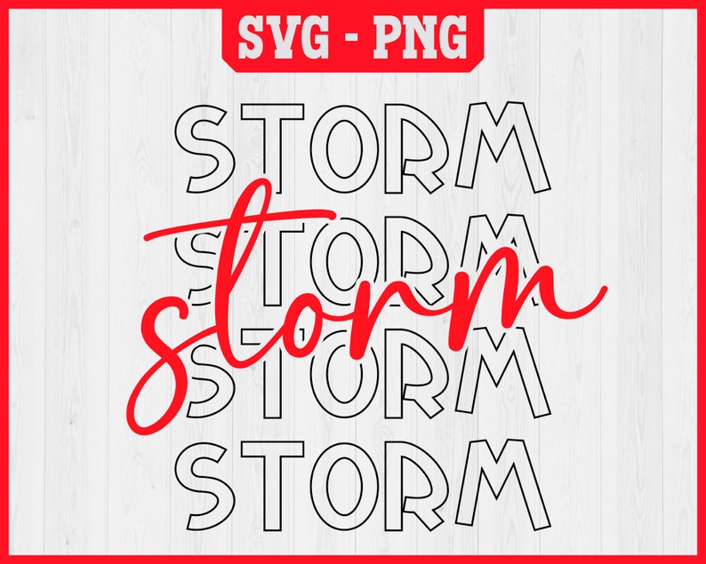 Storm Svg, Digital Download, Game Day Svg, Team Mascot Svg, Storm ...