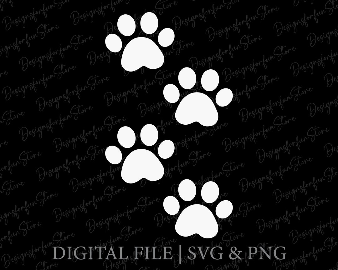Dog Paws Svg, Pet Paw Svg, Animal Paw Svg, Silhouette or Cricut ...