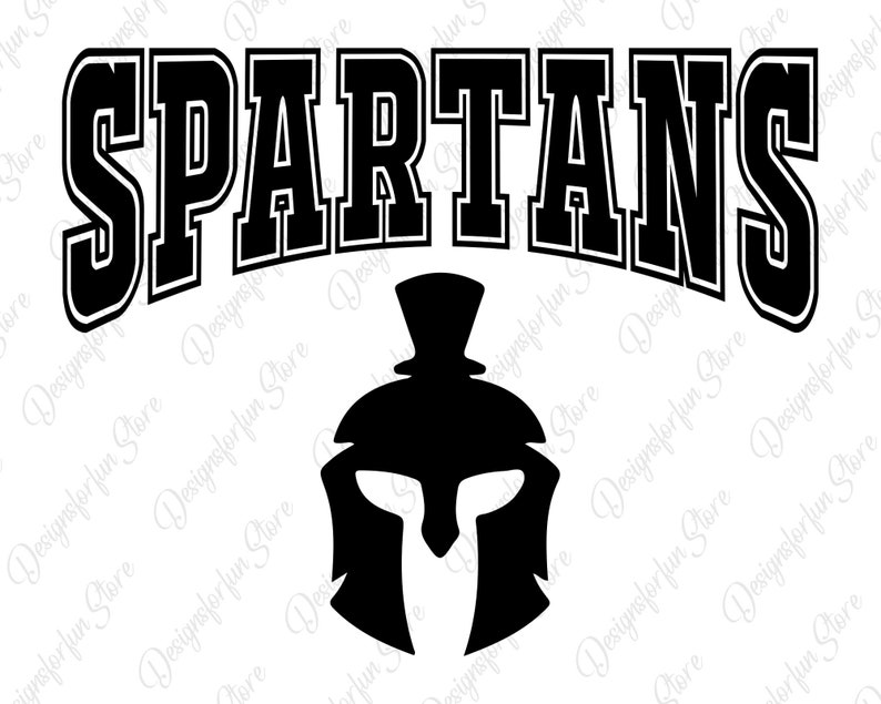 Spartans Mascot Svg Digital Download Team Mascot Svg - Etsy