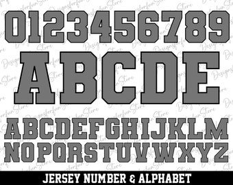 Black Bold With Outline Font Svg, Jersey Numbers Svg, Alphabet Letter ...