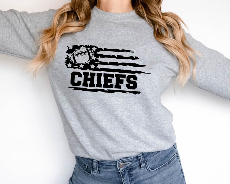 Chiefs Football Svg, USA Flag SVG, Chiefs Svg, Game Day Svg, Football ...