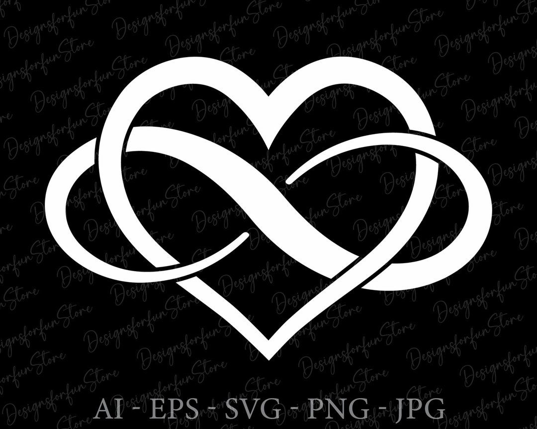 Infinity Heart Svg, Digital Download, Love Infinity Svg, Heart Svg, Svg ...