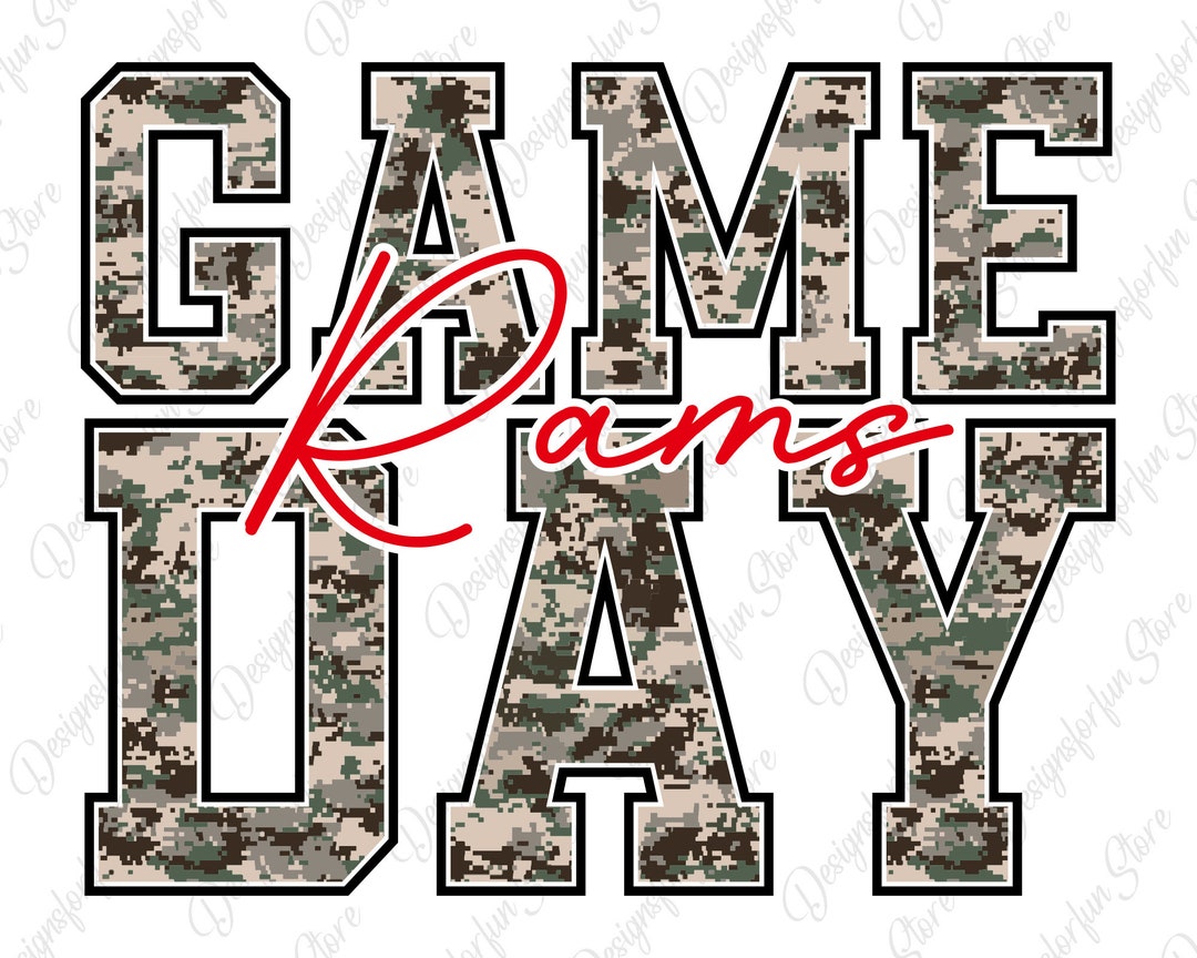 Gameday Rams Mascot Svg, Camo Pattern Svg, Sublimation Design, Camo ...