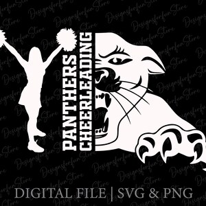 Panthers Cheerleading Svg, Panthers Svg, Panthers Cheer Svg, Digital ...