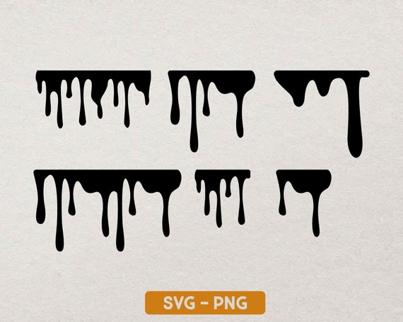 Dripping Borders Svg Dripping Svg Dripping Png Drippy Svg | Etsy