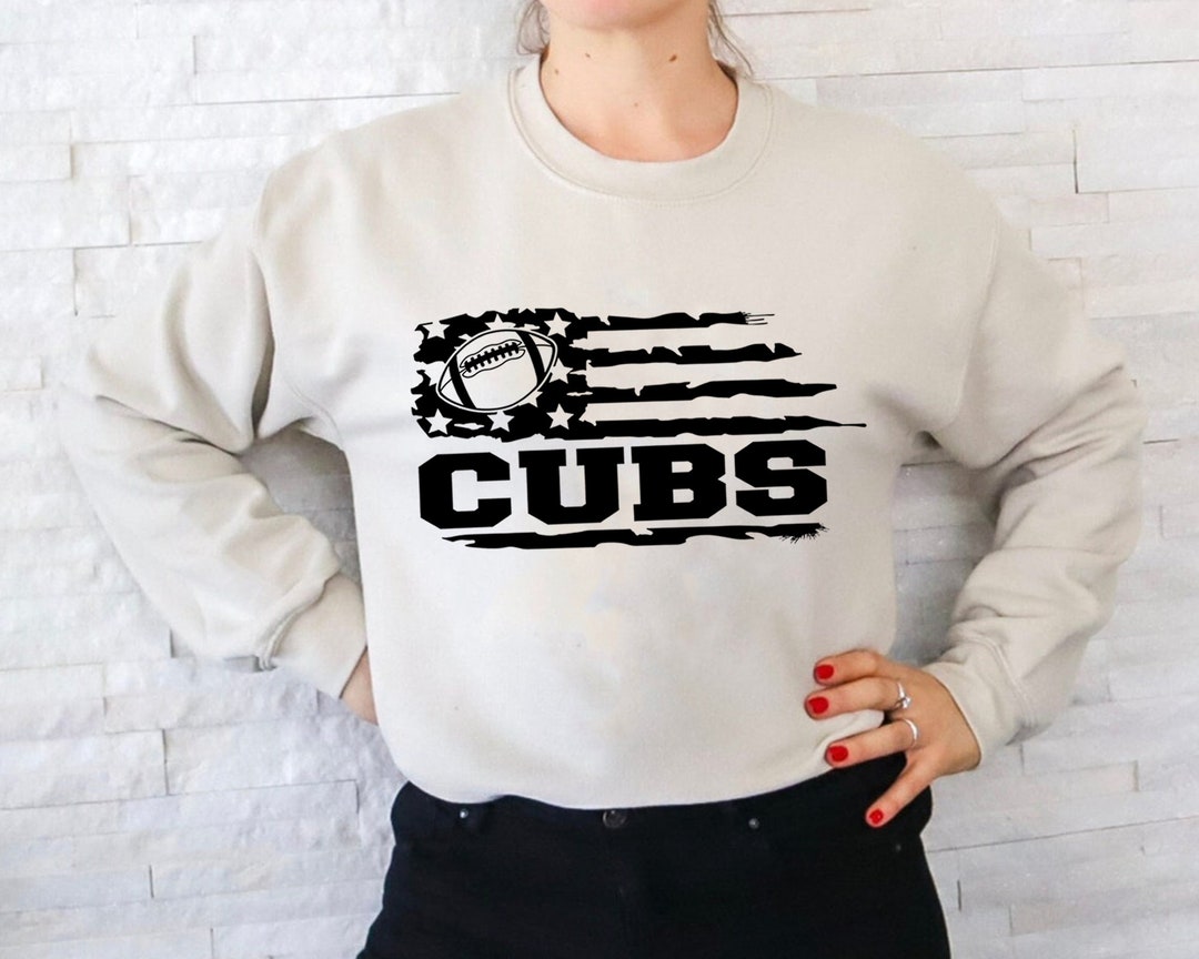 Cubs Football Svg USA Flag SVG Cubs Svg Game Day Svg - Etsy