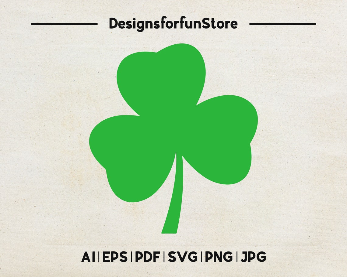 Clover Svg Digital Download Shamrock Svg Four Leaf Clover | Etsy