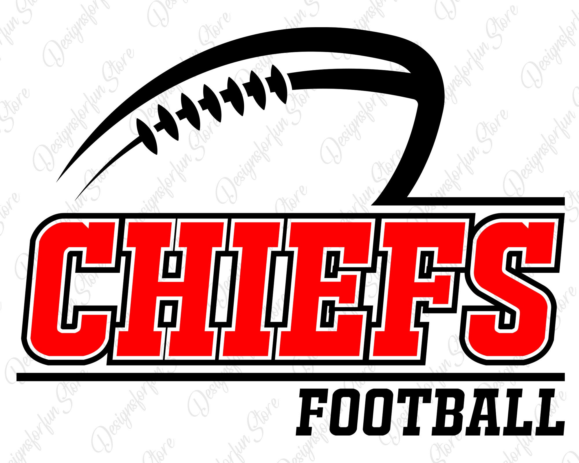 Chiefs Football Svg Digital Download Team Mascot Svg Chiefs - Etsy