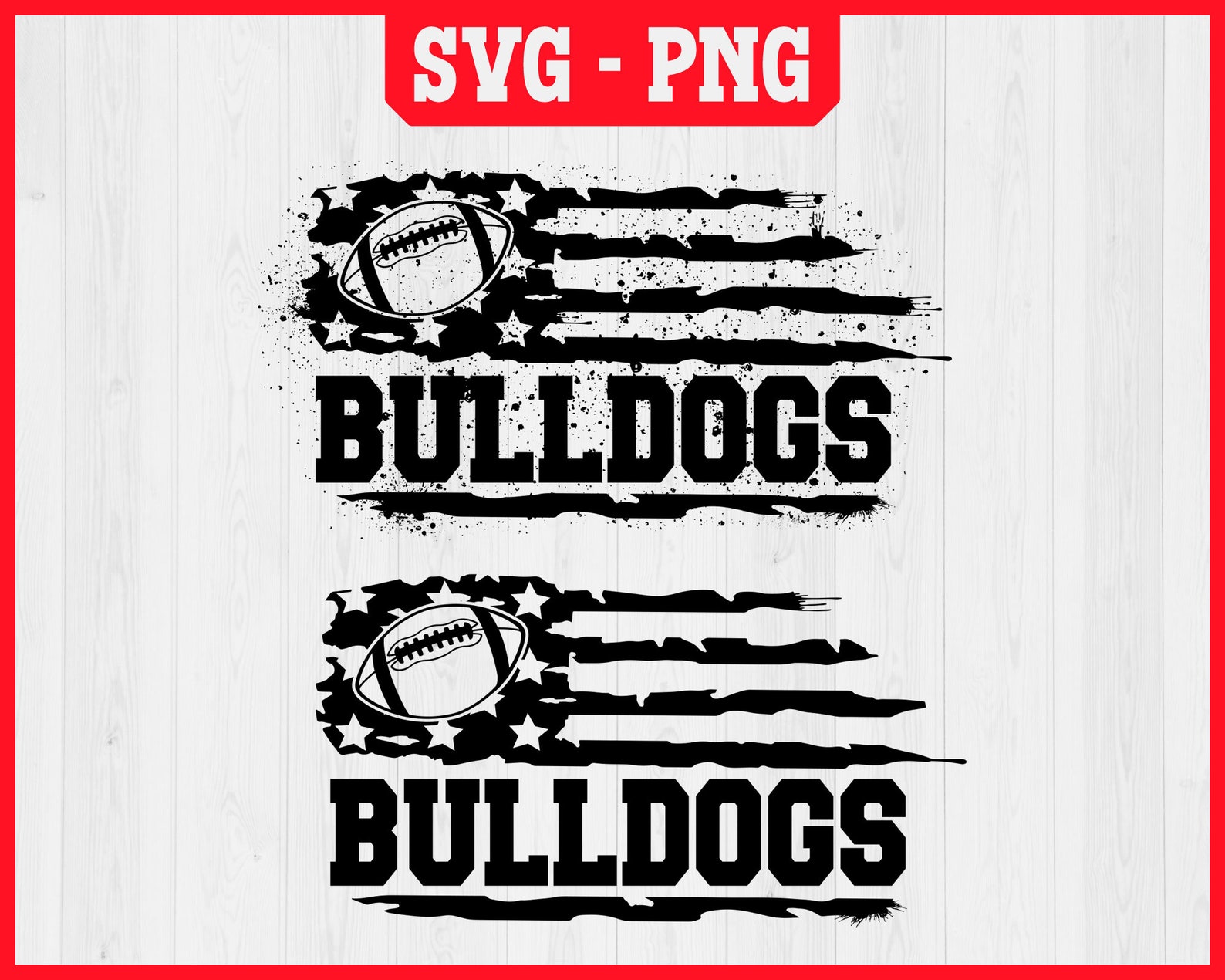 Bulldogs Football SVG, USA Flag SVG, Bulldogs Svg, Game Day Svg ...