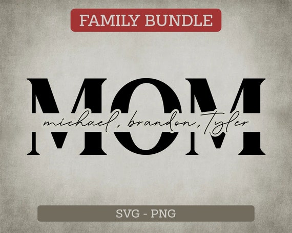 Mom Monogram Svg Digital Download Mom Svg Mothers Day Svg | Etsy