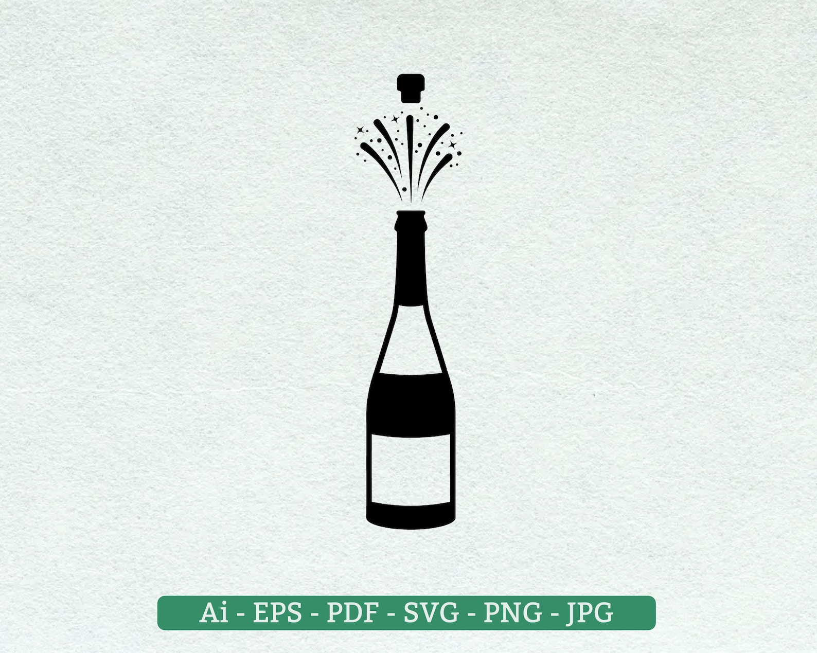 Champagne Svg Digital Download Champagne Bottle Svg Bottle | Etsy