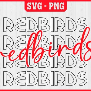 Red Birds Svg, Digital Download, Game Day Svg, Team Mascot Svg, Red ...