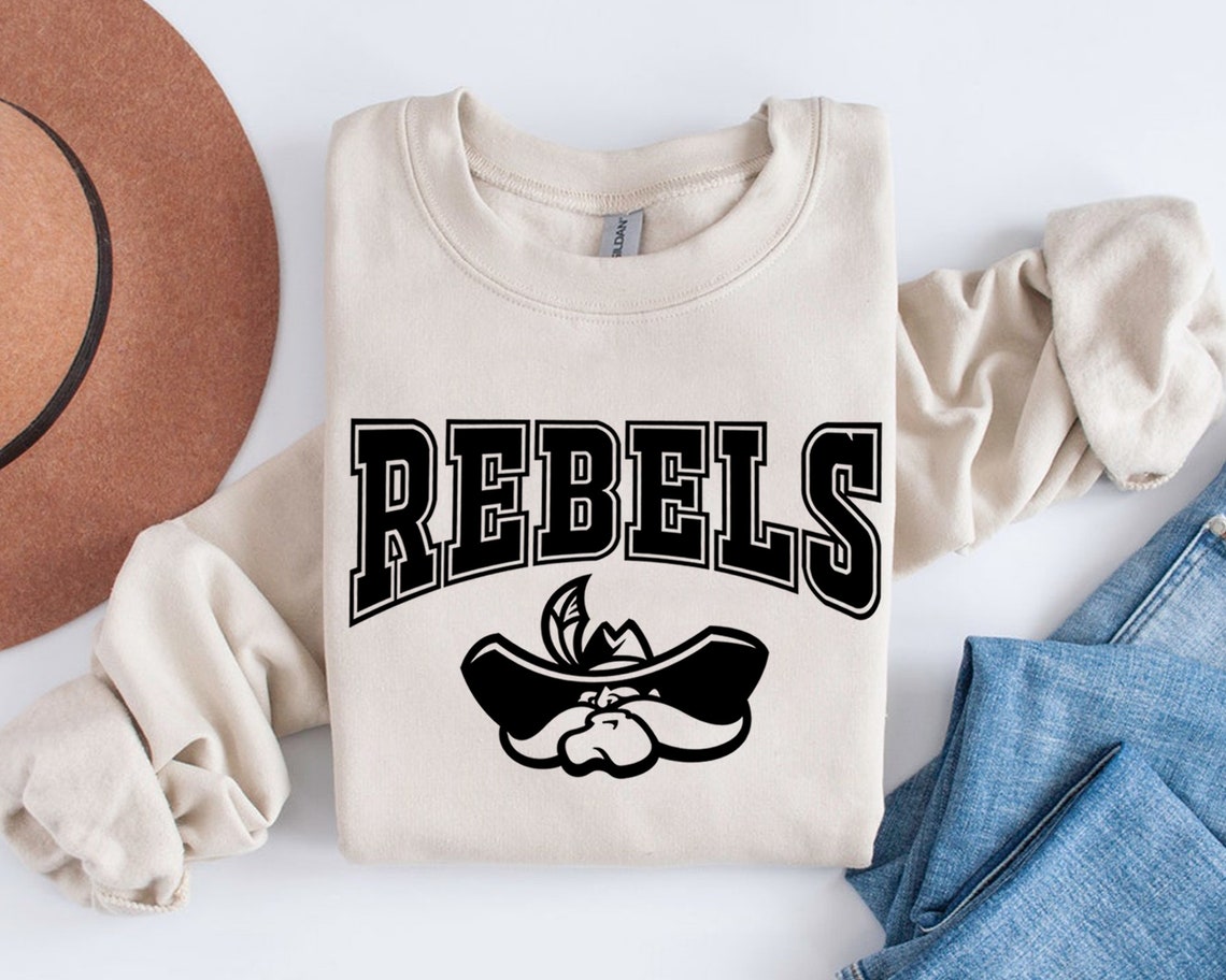 Rebels Mascot Svg, Digital Download, Team Mascot Svg, Rebels Svg, Game ...