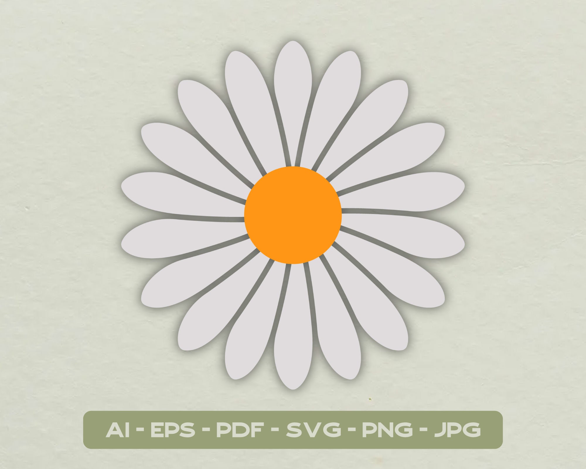 Daisy Flower Svg Retro Daisy Svg Digital Download Floral - Etsy