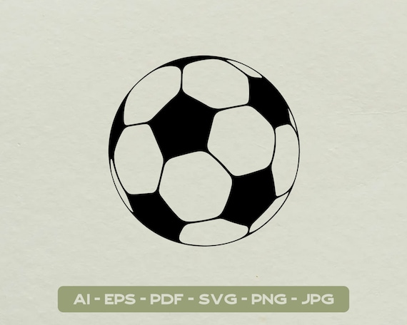 Soccer Ball Svg Digital Download Football Cut Files Layered - Etsy