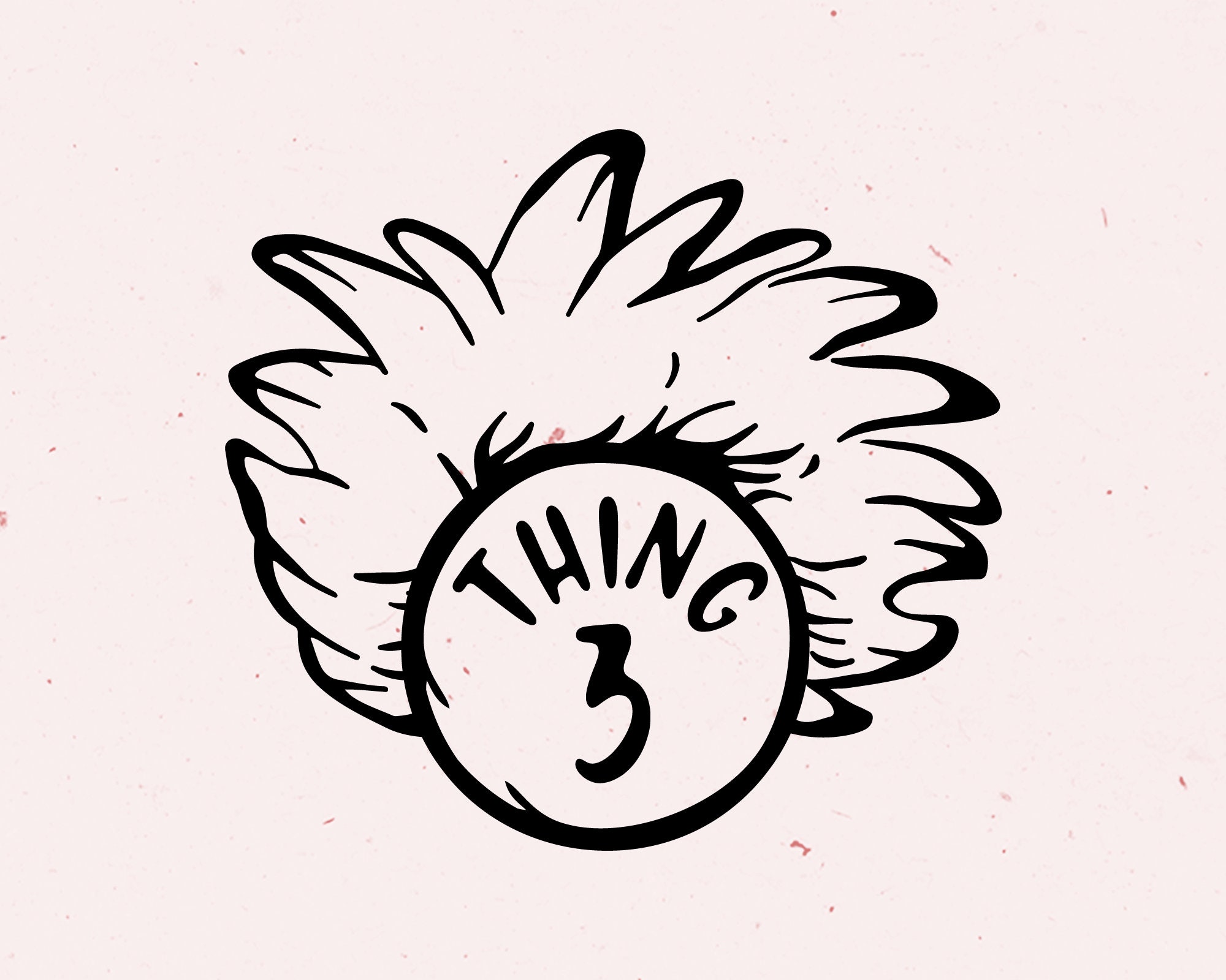 Thing 3 and Thing 4 Svg Dr Seuss Svg Thing 3 Svg Thing 4 - Etsy Israel