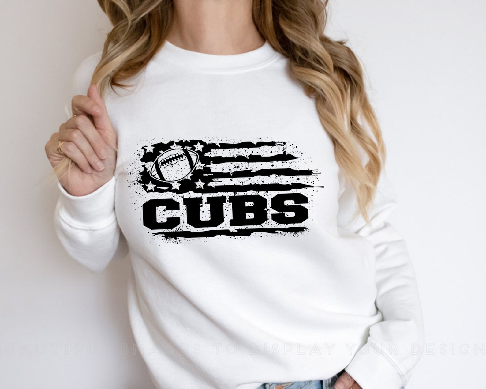 Cubs Football Svg USA Flag SVG Cubs Svg Game Day Svg - Etsy