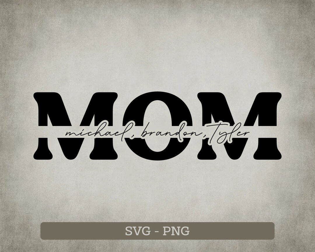 Mom Monogram Svg, Mom Svg, Digital Download, Mothers Day Svg ...