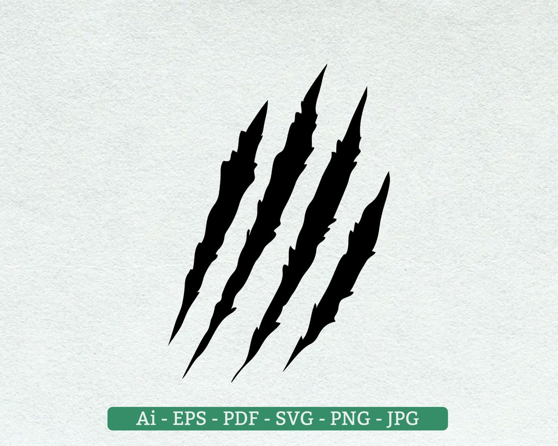 Claw Mark Svg Digital Download Scratch Mark Svg Scrapes - Etsy