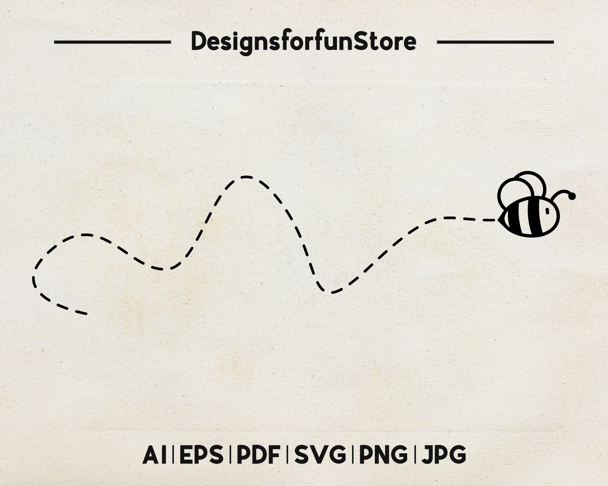 Bee Paths Svg Digital Download Flying Bee Svg Bee Svg | Etsy UK