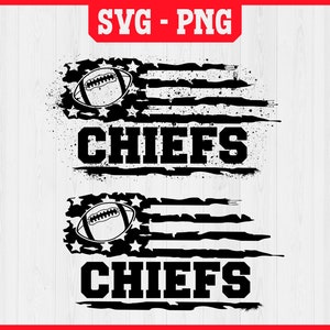 Chiefs Football Svg, USA Flag SVG, Chiefs Svg, Game Day Svg, Football ...