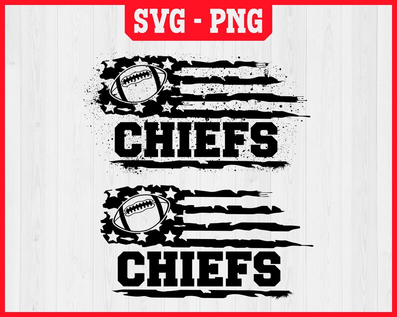 Chiefs Football Svg, USA Flag SVG, Chiefs Svg, Game Day Svg, Football ...