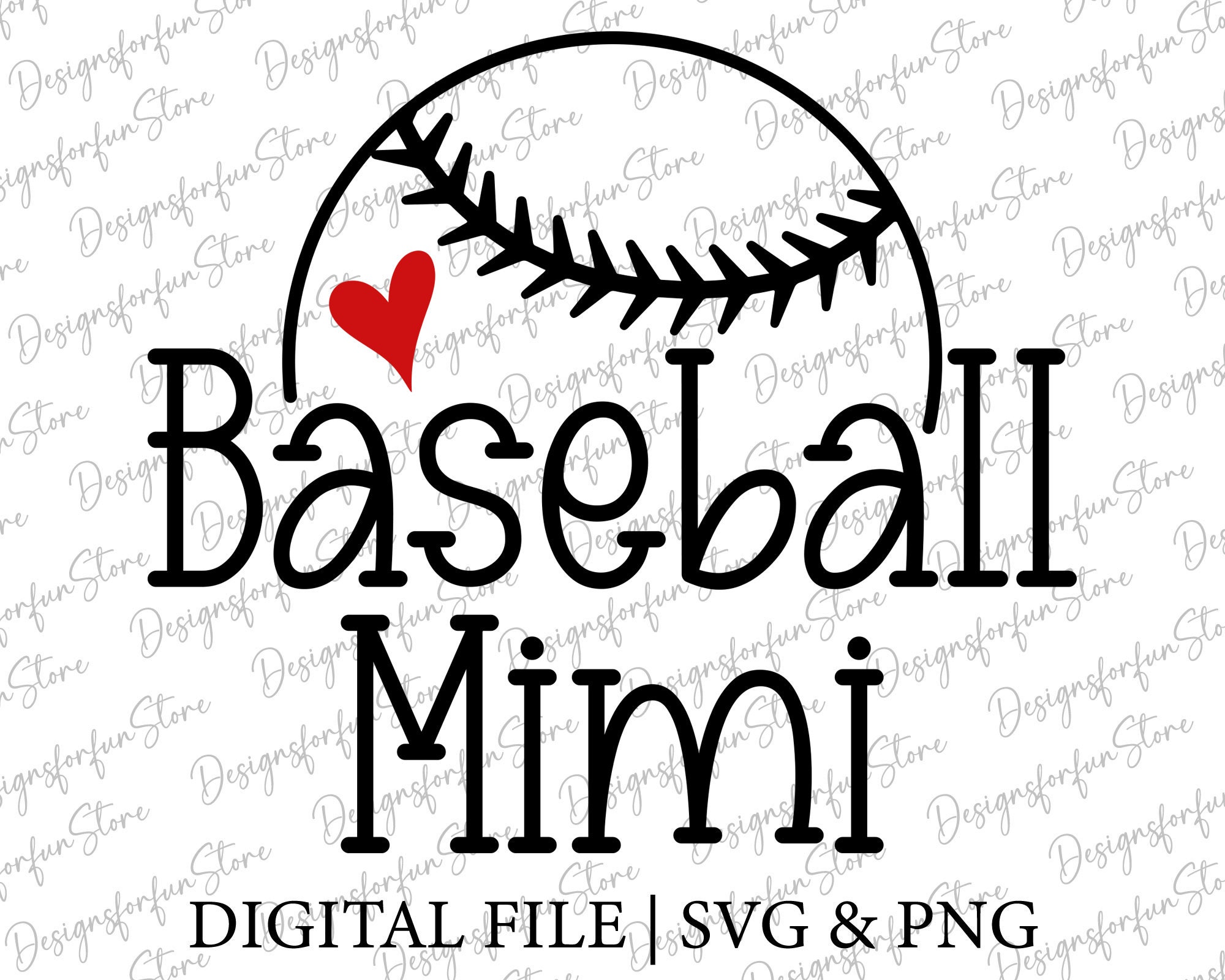 Baseball Mimi Svg Heart Svg Sports Svg Baseball Svg Sports - Etsy Canada
