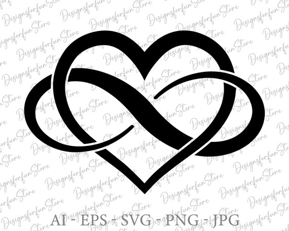 Infinity Heart Drawing Infinity Love Sign Symbol Watercolor Print