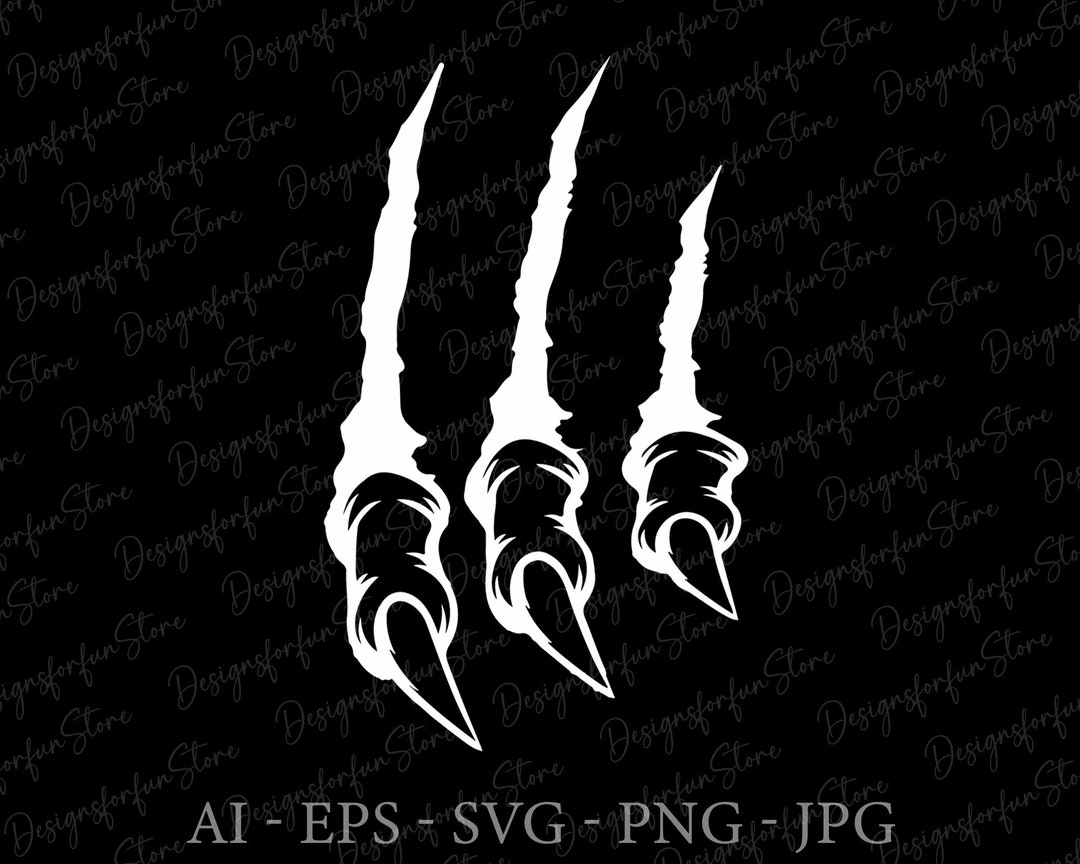 Claw Marks Svg, Digital Download, Claw Skratch Svg, Instant Download ...