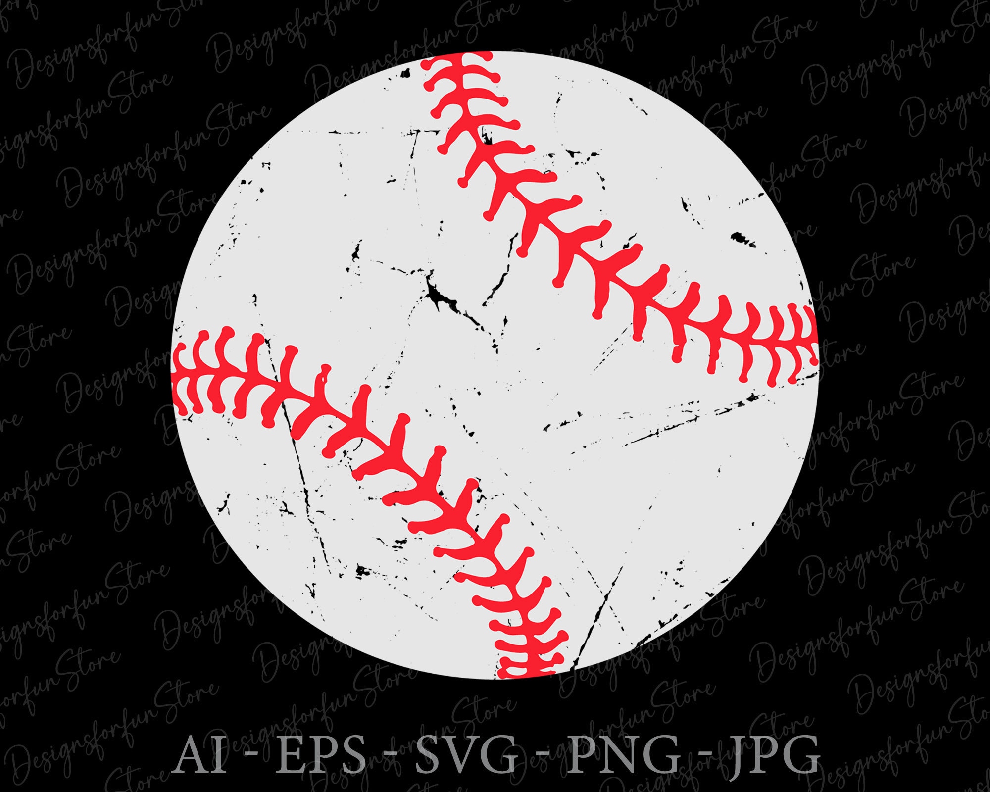 Grunge Baseball Svg Digital Download Grunge Softball Svg - Etsy