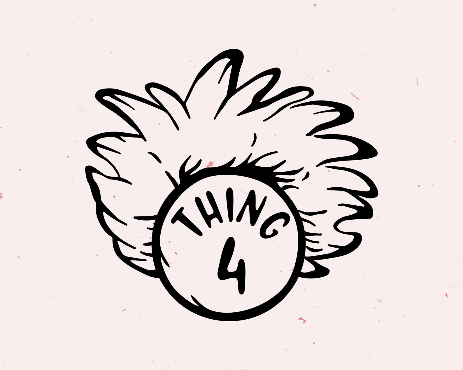 Thing 3 and Thing 4 Svg Dr Seuss Svg Thing 3 Svg Thing 4 | Etsy
