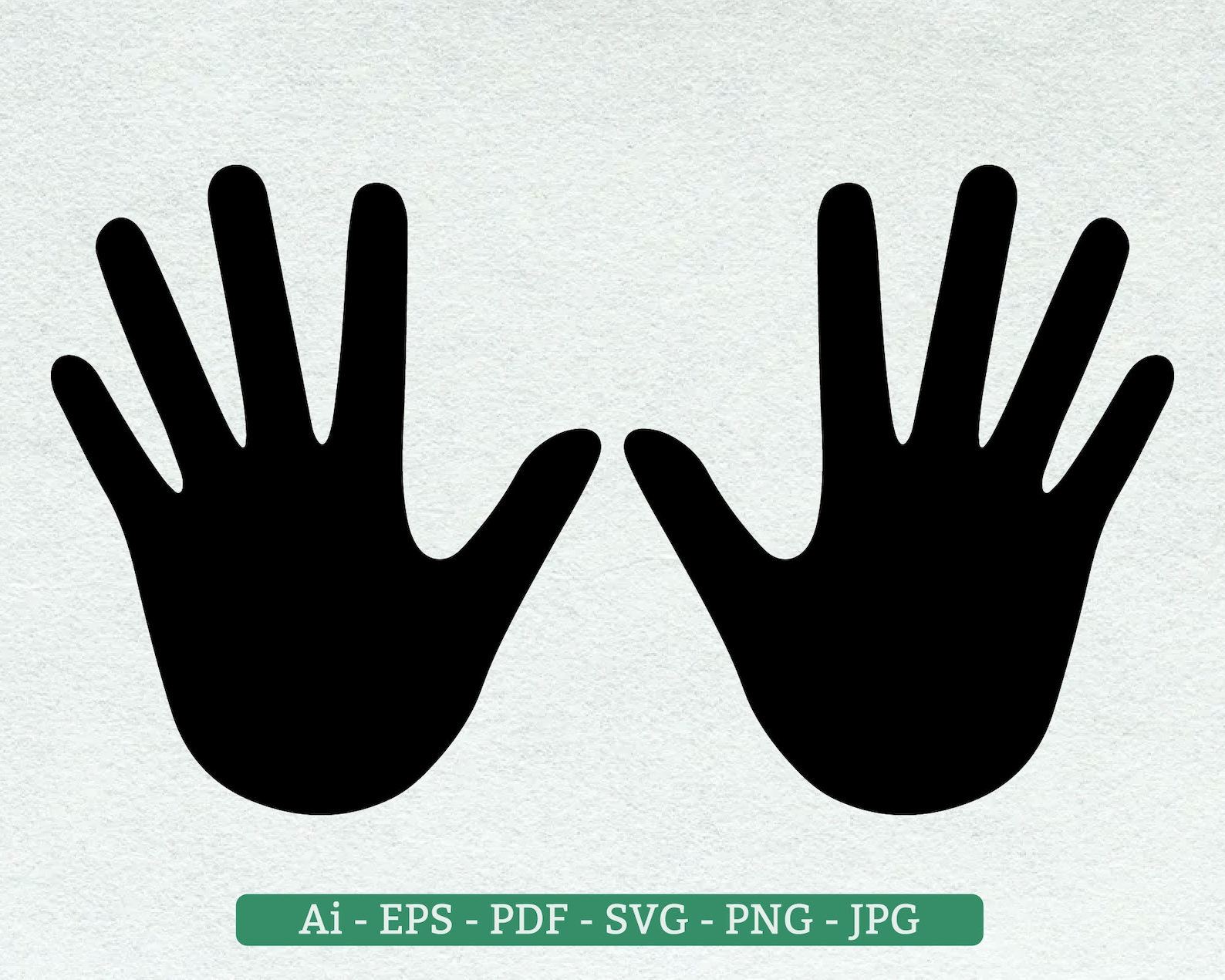Hand Svg Digital Download Handprint Svg Human Hand Svg | Etsy UK