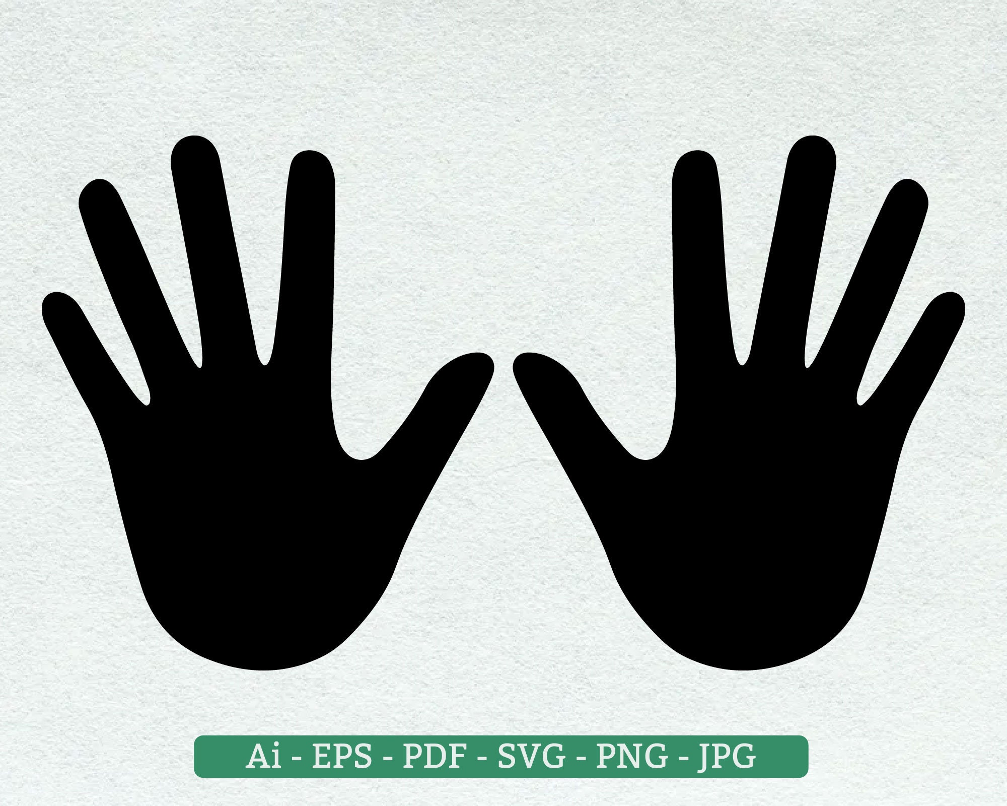 Hand Svg Digital Download Handprint Svg Human Hand Svg | Etsy UK
