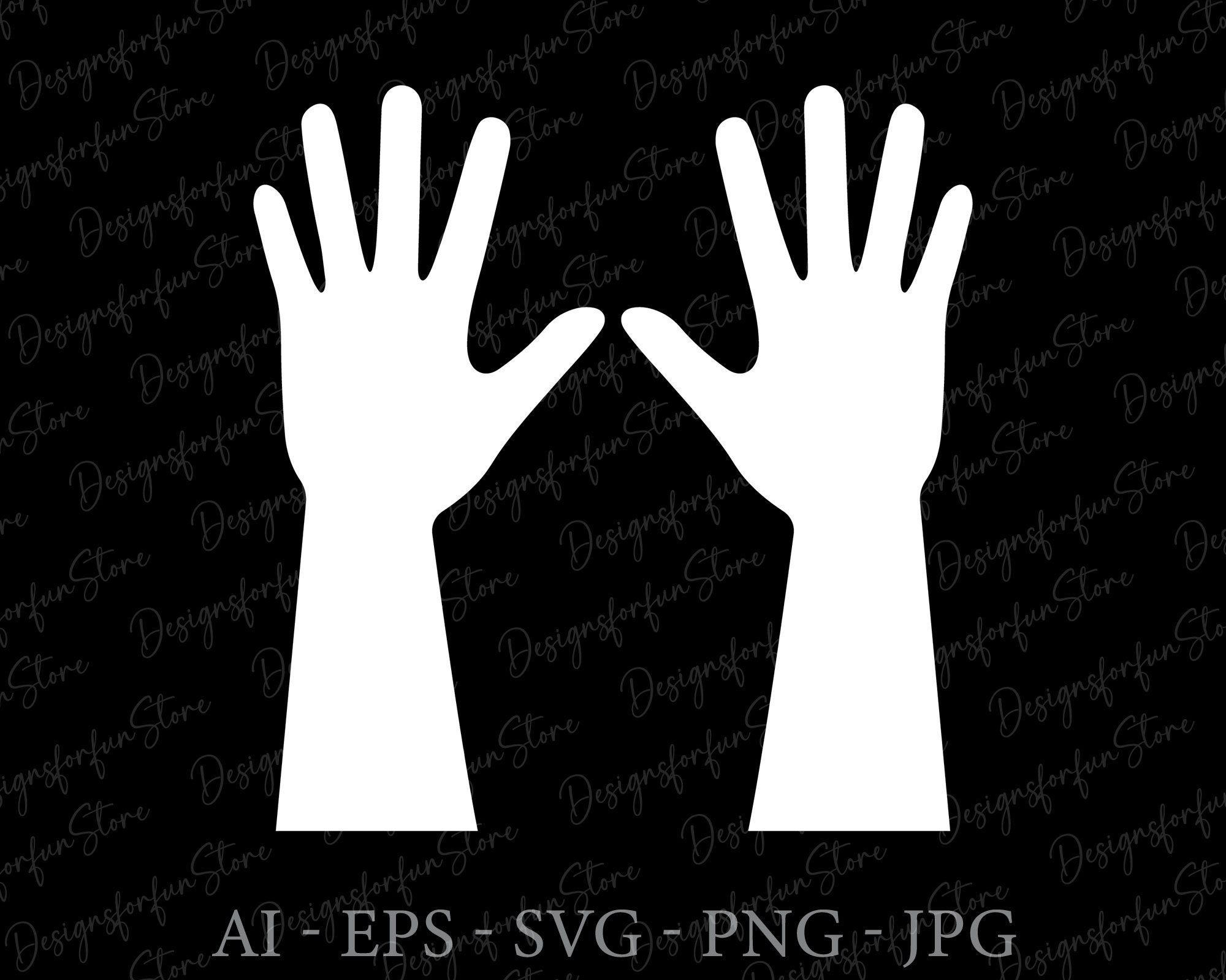 Hand Svg Digital Download Handprint Svg Human Hand Svg - Etsy UK