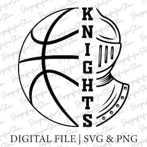 Knights Svg, Knights Basketball Png, Knights Png, Basketball Svg ...