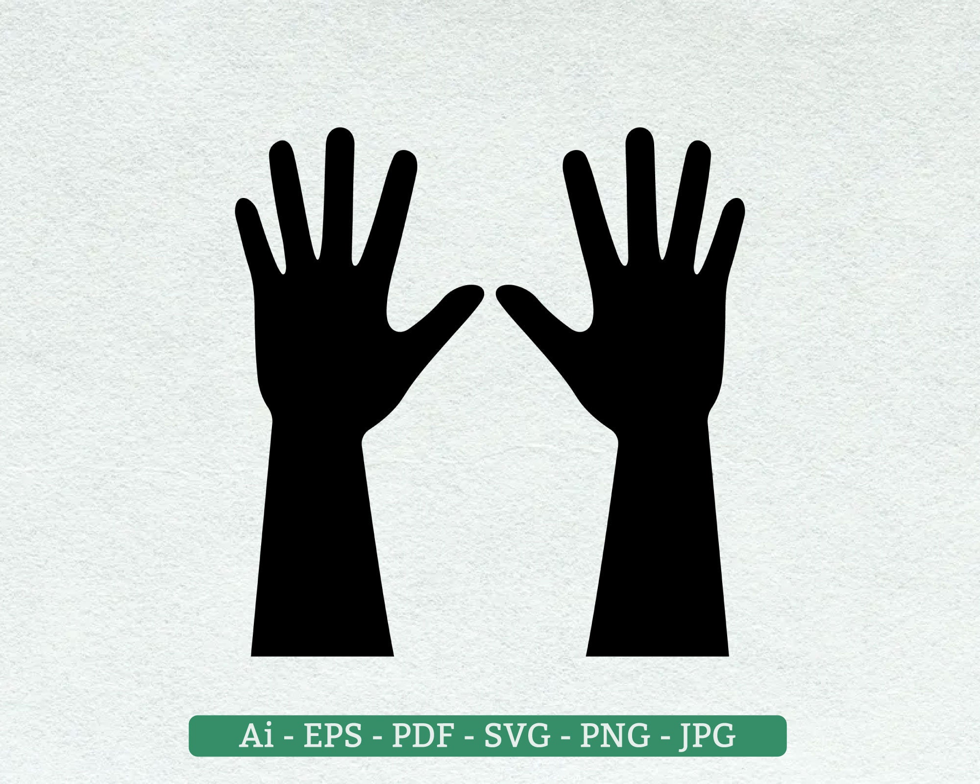 Hand Svg Digital Download Handprint Svg Human Hand Svg | Etsy UK