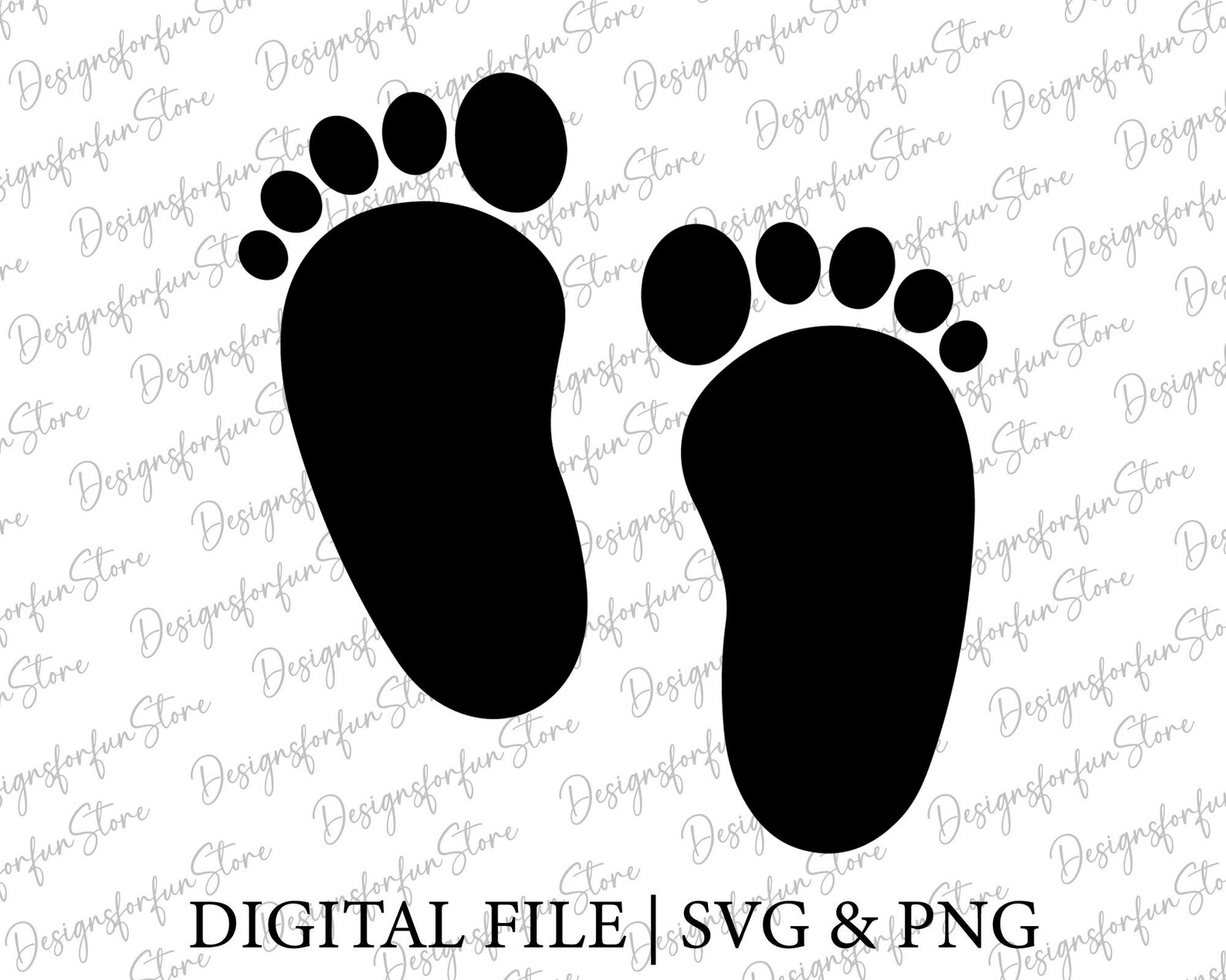 Baby Footprint Svg Baby Feet SVG Instant Download SVG - Etsy Canada