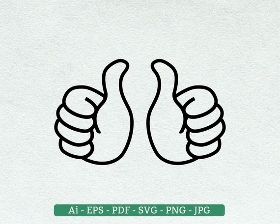 Thumbs up Svg Digital Download Thumbs Svg Thumbs Hands Svg | Etsy