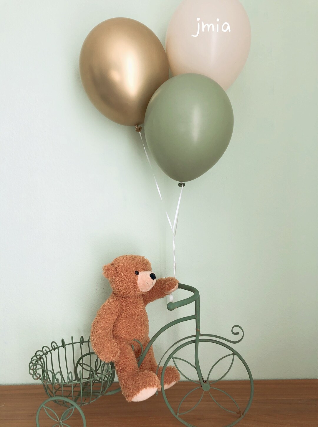 Balloon Sage Green Gold Beige Balloons Party Decoration Gerbustag ...