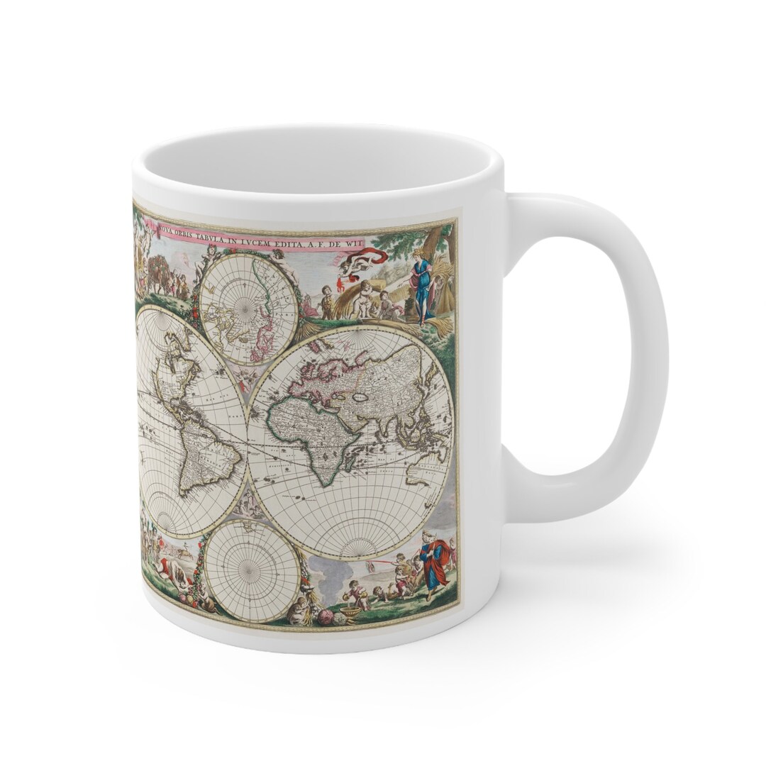 Old Map Coffee Mug 1, Travel Mug, Classic Mug, Coffee Mug, Travel Gift ...