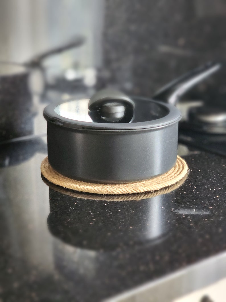 Handmade Jute Rope Trivet: 10" Rustic Table Decor - Etsy