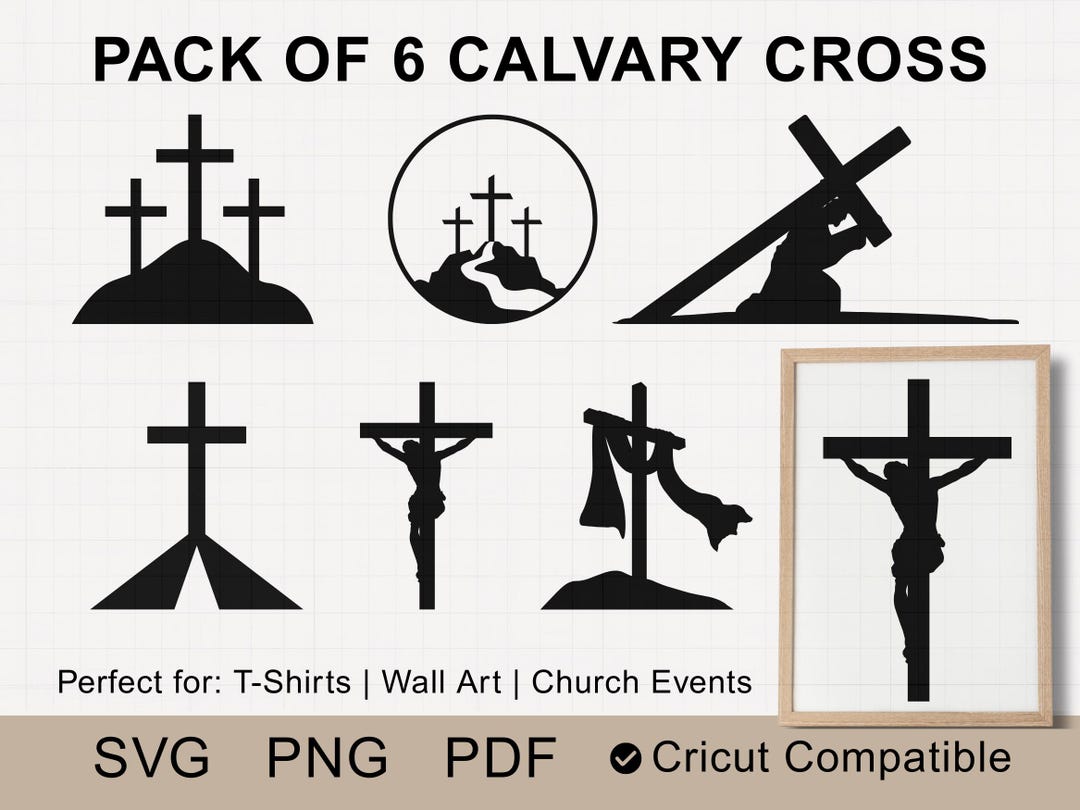 Calvary Cross SVG Bundle, Calvary Png, Calvary Clipart, Three Cross Svg ...