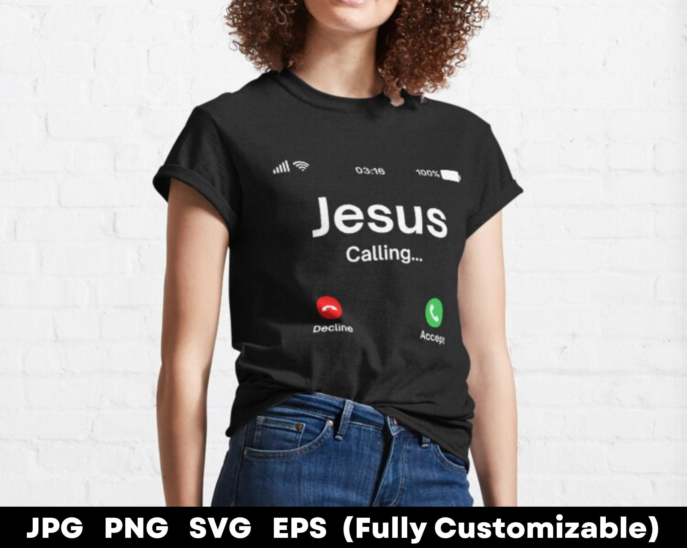 Jesus is Calling SVG, Jesus Calling SVG, PNG, Jpg, Eps, Files for ...