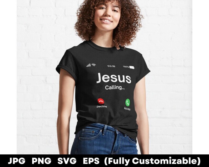 Jesus is Calling SVG, Jesus Calling SVG, PNG, Jpg, Eps, Files for ...