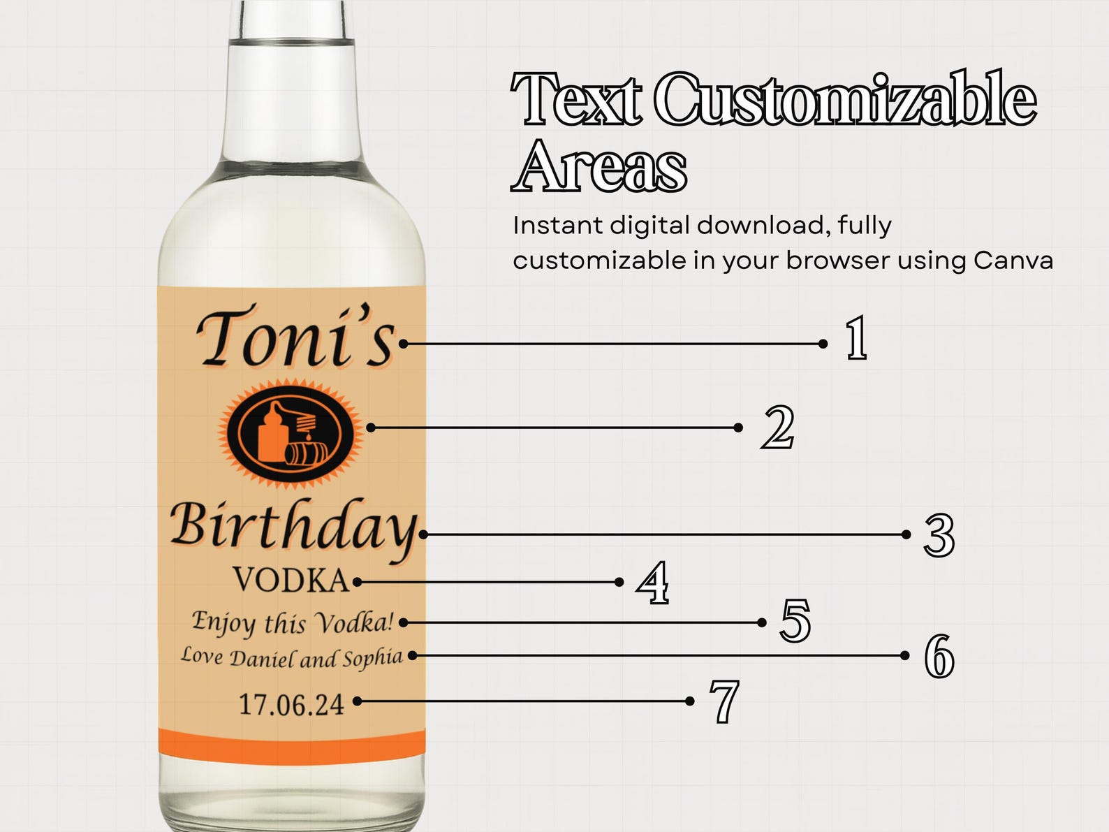 Tito's Vodka Label, Personalized Titos Bottle Label, Tito's Custom ...
