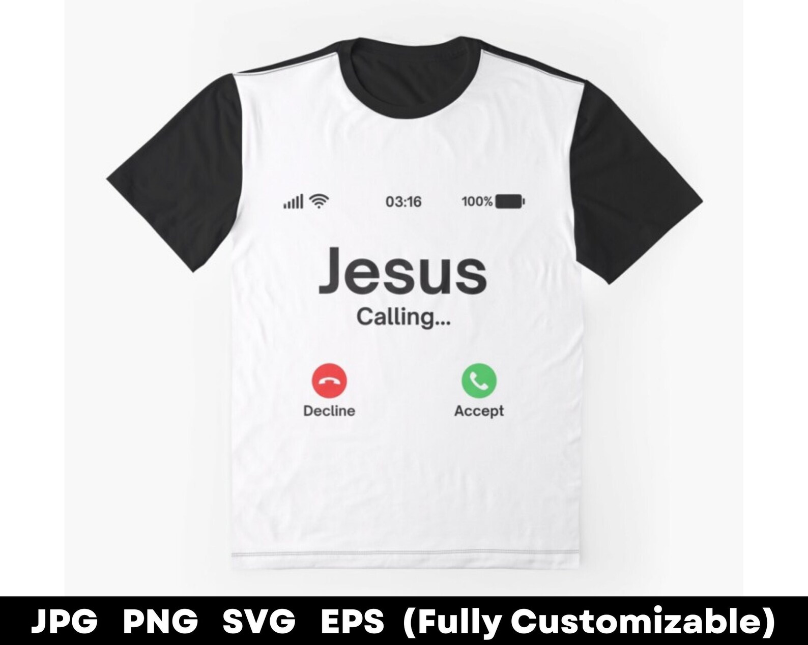 Jesus is Calling SVG, Jesus Calling SVG, PNG, Jpg, Eps, Files for ...