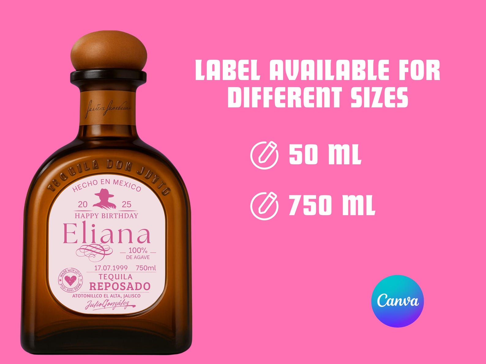 Custom Don Julio Label, Don Julio Template, Don Julio 70 Custom Labels ...