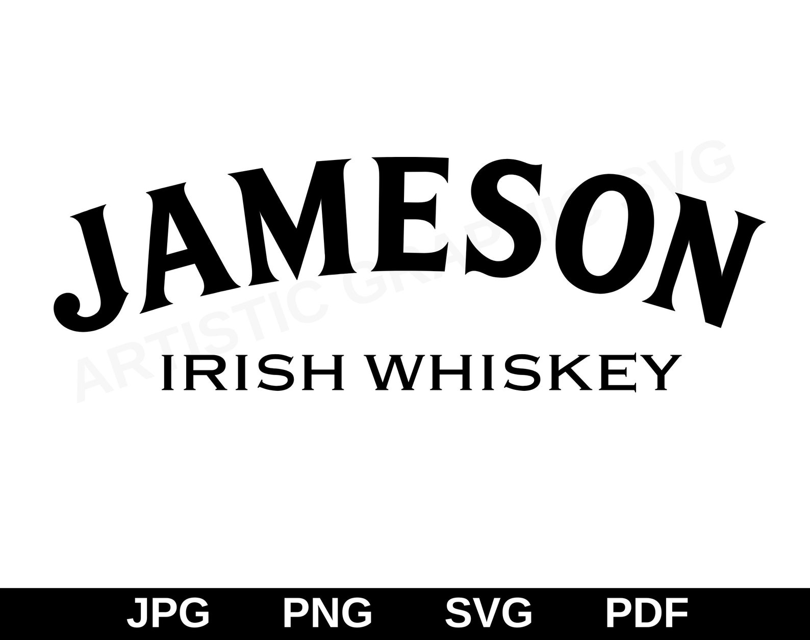 Jameson Irish Whiskey Label SVG, Jameson Whisky Svg, Jameson Tumbler ...