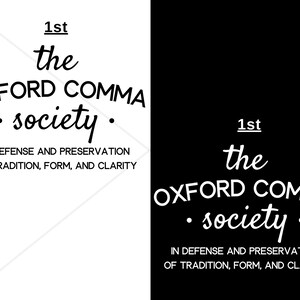 Funny Grammar Teacher Svg, Oxford Comma Society Svg, Their There They ...