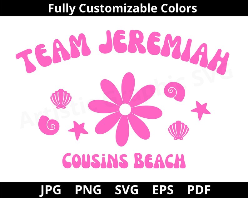 Team Jeremiah Cousins Beach Svg, the Summer I Turned Pretty Svg, TSITP ...